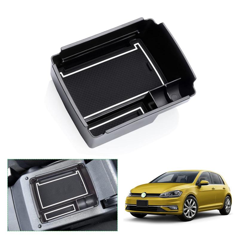 フォルクスワーゲン Golf VII ゴルフ7 MK7 MK7.5 7代目 2012+ 専用 車用収納ボックス 外付コンソールボックス 内装パーツ センターコンソールボックス アームレストボックス ドレスアップ