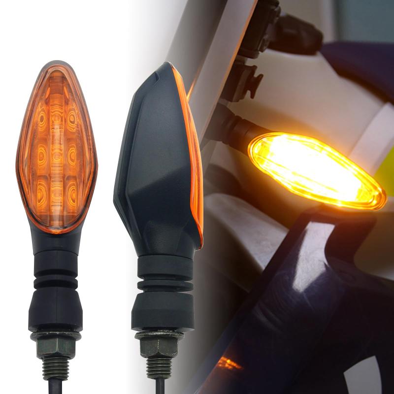 オートバイ 汎用 LED 防水 ウインカー ターンシグナルライト Kawasaki ninja 250R Yamaha -07 Suzuki SV650 arley ATV VTR KTM材質：ABPMMA；クールな外観のデザイン、長期持続...