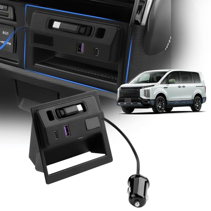 Mixsuper 増設電源ユニット USB 増設ユニット シガーソケット 分配器 急速充電 ledフットライト
