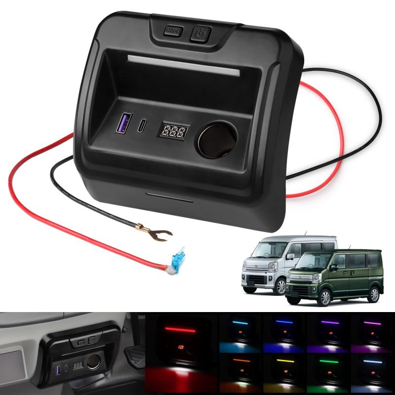 スズキ ジムニー JB64型 JB74型 増設電源ユニット ジムニーシエラ AT車 車 usb 増設ソケット 分配器