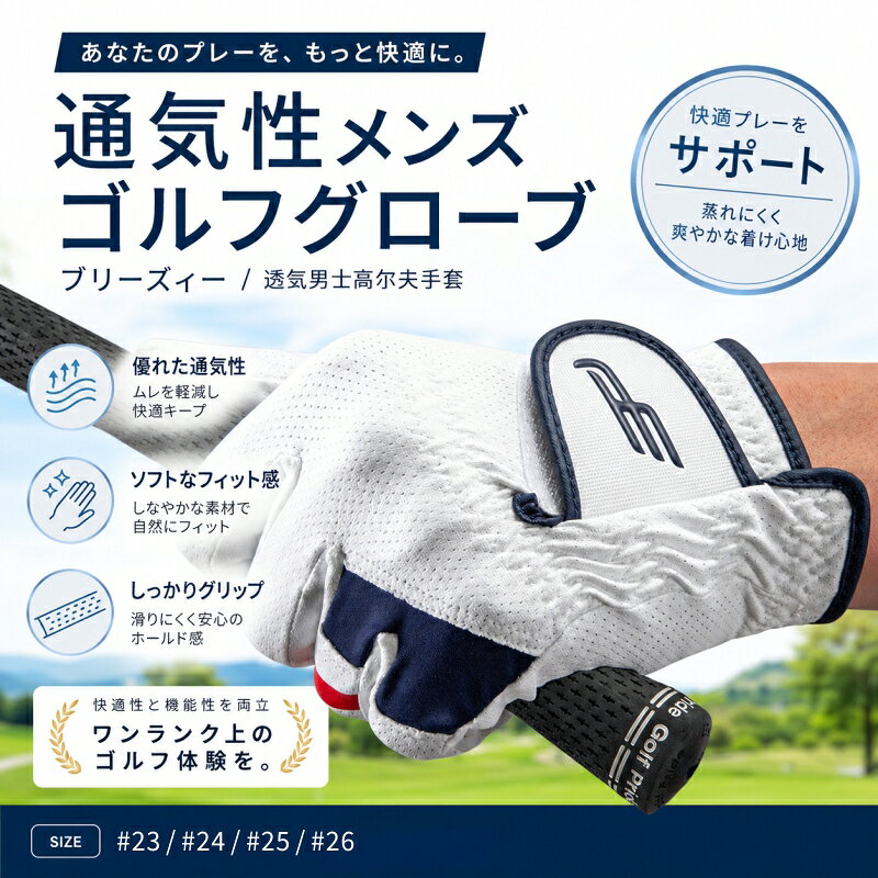 製品カテゴリー：ゴルフグローブ（ゴルフクラブ用グローブ） ブランド：PLAYEAGLE 素材（ぞいらい） ナノ生地 サイズ 左（ひだり）左 23 サイズ、左 24 サイズ、左 25 サイズ、左 26 サイズ、 プレゼント適用シーン：誕生日（...