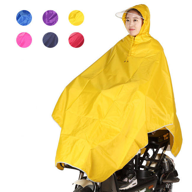 レインコート新登場!防水・撥水効果抜群、雨の日でも快適に自転車に乗れます膝までカバーできるロング丈、フード付きで雨風をしっかり防ぎます。通勤や通学、お子様のお迎えなど様々なシーンで大活躍!サイズFサイズについての説明サイズ(cm):F フロ...