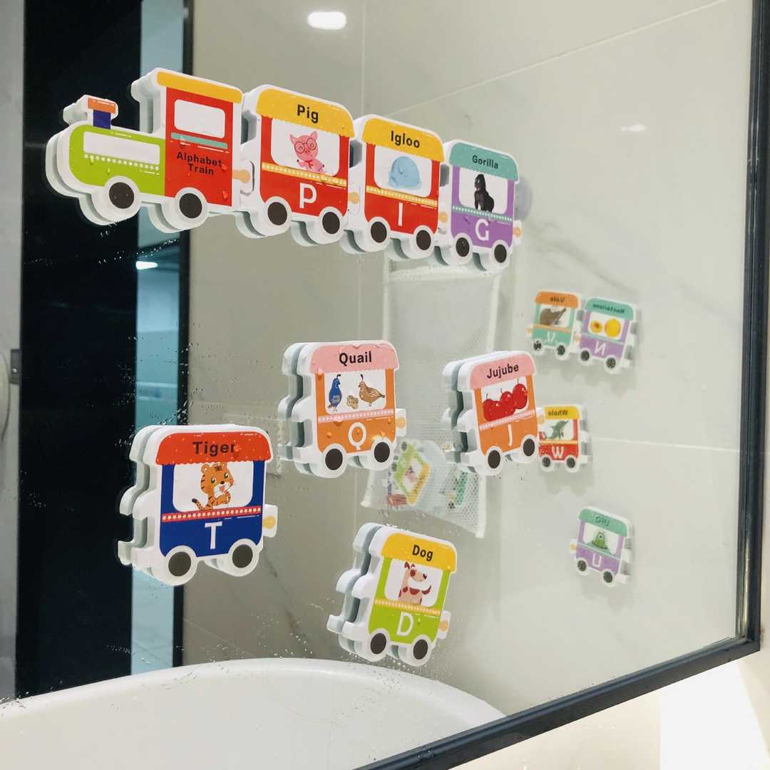 お風呂の壁にピタッと貼りつけてとアルファベットを楽しく学ぼう!素材EVA 樹脂サイズ重量 130g商品サイズ 1コあたり:約W6×D0.8×H8cmお風呂の壁にピタッと貼りつけてとアルファベットを楽しく学ぼう!素材EVA 樹脂サイズ重量 1...