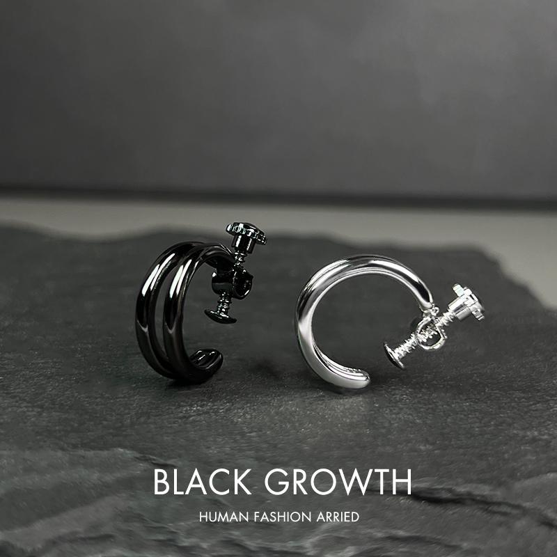 イヤーカフ メンズ レディース アクセ ジュエリー アクセサリー 続々入荷中 A:ダブルイヤリング【銀色片耳】 B:ダブルイヤリング【黒色片耳】 C:ダブルイヤリング【銀色両耳】 D:ダブルイヤリング【黒色両耳】 E:ダブルイヤリング【銀黒混合】