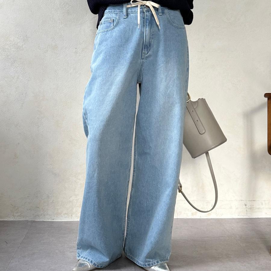 ◆販売内容：デニムパンツ◆素材：デニム-綿80%、ポリエステル20%◆カラー：ライトブルー ブルー◆伸縮性：なし 透明度：なし◆サイズ詳細情報：約S:総丈100cm ウエスト68cmM:総丈101cm ウエスト72cmL:総丈102cm ウ...