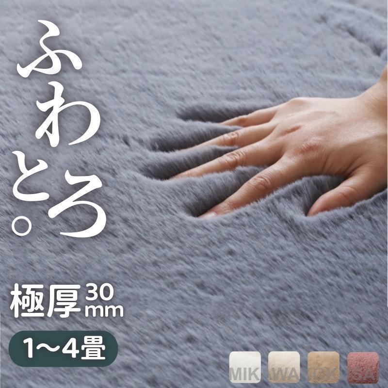 カーペット 洗える ラグ 厚手 ふわとろ 無地 北欧 秋 冬 絨毯 ホットカーペット 床暖対応 リビング マット 長方形 四角 滑り止め付き おしゃれカーペット 洗える ラグ 厚手 ふわとろ 無地 北欧 秋 冬 絨毯 ホットカーペット 床暖...