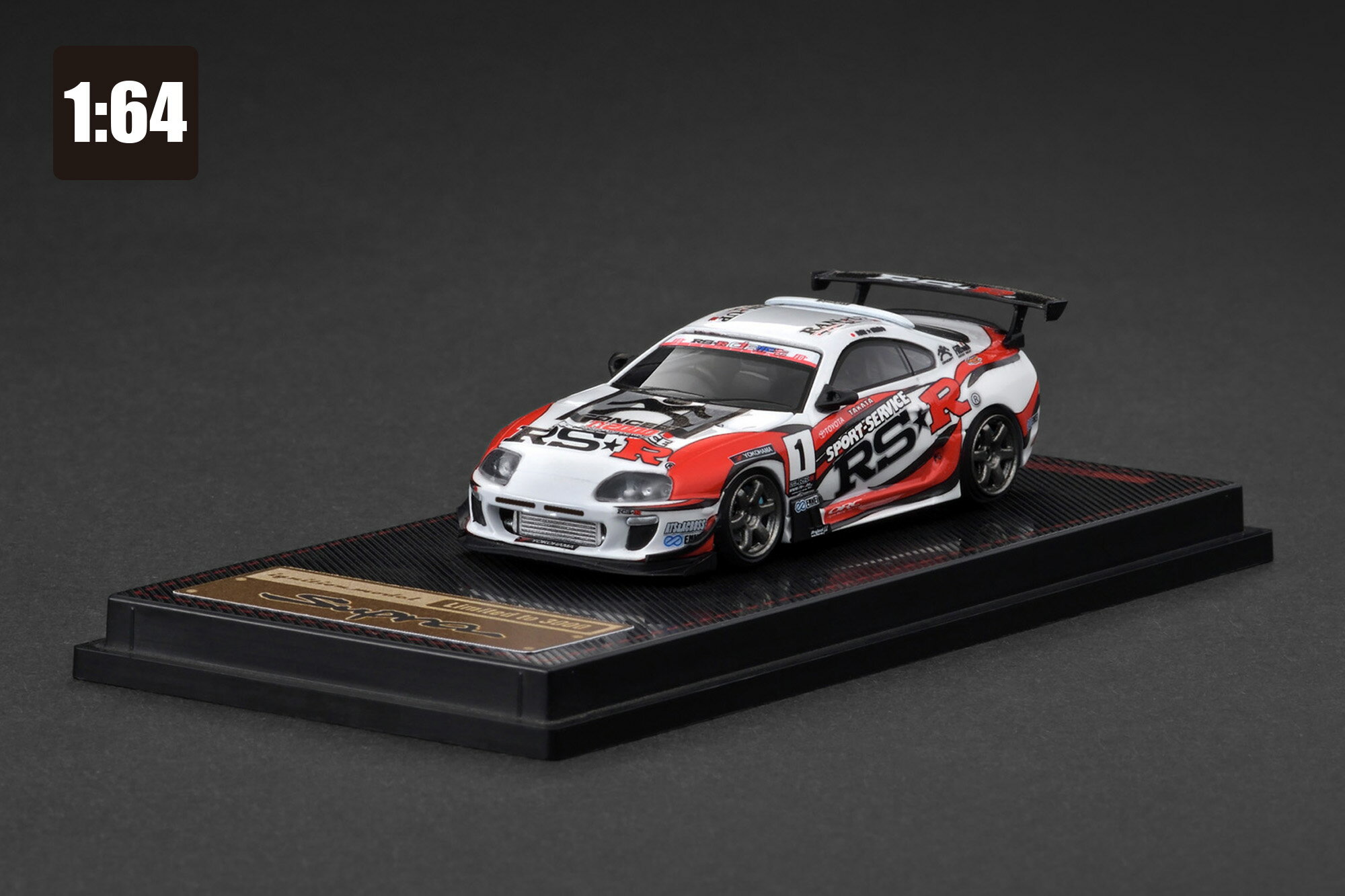 【商品説明】 レーシングドライバー「織戸 学」選手が2010～2011年のD1に参戦し初優勝を達成したマシン、RS★Rカラーをモチーフにした「Supra (JZA80) RZ」を1/64スケール ダイキャストモデルで再現しました。ボディカラ...