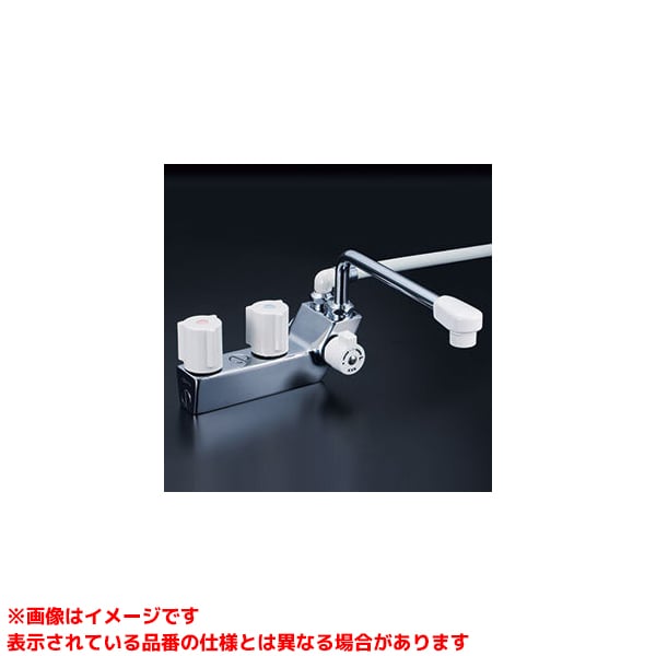メーカー希望小売価格はメーカーカタログに基づいて掲載していますKF207RN●メーカー: KVK●型番: KF207RN●商品名: デッキ型一時止水付2ハンドルシャワー(右側シャワー)240mmパイプ付