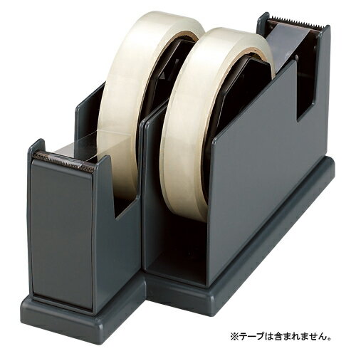 ●外寸：幅82×奥200×高115mm ●重量：1．4kg ●巻芯径：76／25mm両用 ●テープ収容幅：12?24mm ●材質：本体＝鉄，プーリー外側＝再生PS，プーリー中心部＝再生ABS