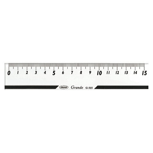 ●目盛：15cm ●サイズ：縦30×横160×厚3mm ●材質：メタクリル樹脂