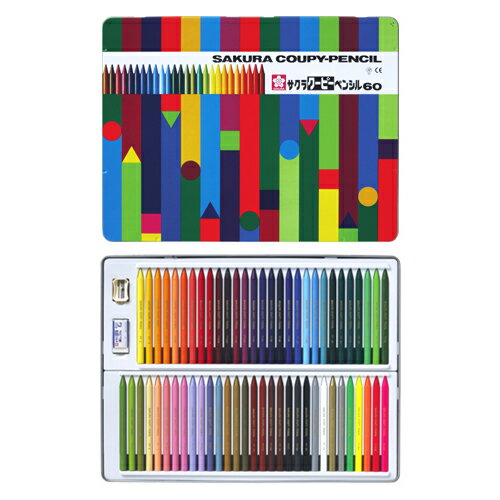 ●仕様：60色 ●削り器，消しゴム付