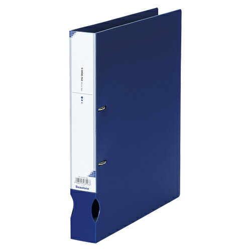 ●PP表紙 ●外寸：縦310×横270mm ●背幅：43mm ●綴じ厚：30mm ●適正収容：300枚 ●穴数：2穴 ●穴間隔：80mm ●材質：表紙＝再生PP，綴じ具＝スチール ●紙押さえ付