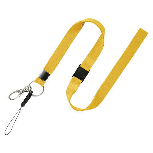 ●ストラップ長：90cm ●ストラップ幅：約15mm ●材質：ストラップ＝再生PET，先端パーツ＝金属ナスカン／脱着マツバ