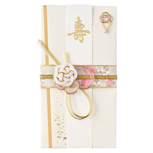 ●中袋付 ●外寸：縦180×横95mm ●短冊：4種類（ご結婚おめでとうございます，御結婚御祝，寿，無地） ●金額目安：1万?10万円