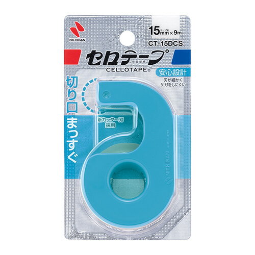 ●テープ寸法：幅15mm×長9m ●巻芯径：25mm ●外寸：幅25×奥77×高49mm ●テープ厚：0．05mm ●材質：巻芯＝古紙使用