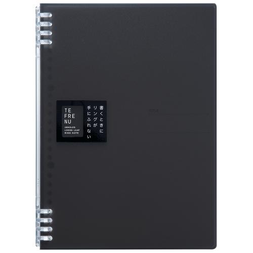 ●罫種類：7mm罫×31行●中紙枚数：15枚●外寸：縦264×横193mm●穴数：8穴（26穴ルーズリーフ対応）●適正収容：30枚●材質：表紙＝PP