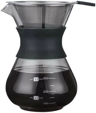 商品詳細商品仕様 色：ブラック 材質：ガラス, ステンレス鋼 容量：200ml、400ml 商品用途?使用方法：????特徴 【多機能】：このコーヒーサーバーは、コーヒードリップとして使用するだけではなく、ミルクやジュース、お茶の容器として...