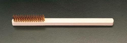 仕様：●全長:235mm●毛丈:15mm●線径:0.15mm●行数:3行●ブラシサイズ:9×73mm●入数:1本●柄の厚み×幅:9×15mm●材質:真鍮商品画像に関する注意事項：●画像に数字等の情報が入っている場合は、　品番末尾が対象商品の...