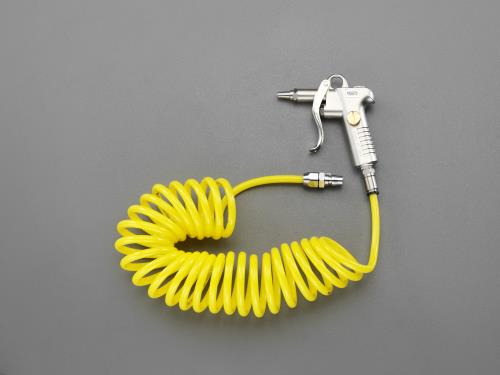仕様：●最大使用圧力:1.0MPa●ノズル穴径:2.0mm●ノズル長:22mm●エアー量:145L/min●エアー流量調整:有●サイズ:ホース:5(内径)x8(外径)mm●使用範囲:4m●プラグ付●材質:本体:アルミダイカストホース:ウレタ...