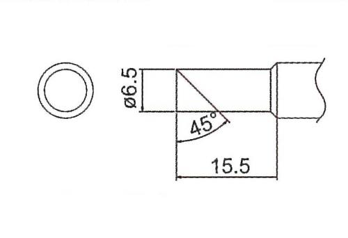 仕様：●メーカー:白光(HAKKO)●型番:T19-C65●EA304HD-47用こて先●こて先:φ6.5mm商品画像に関する注意事項：●画像に数字等の情報が入っている場合は、　品番末尾が対象商品の画像となります。