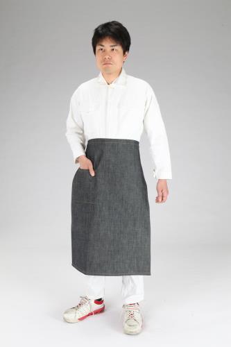 仕様：●サイズ:77×55cm●紐サイズ:2.5×85cm●材質:エプロン:綿デニム腰紐:綿縫い糸:ポリエステル●縫い糸材質:ポリエステル●ポケットサイズ:20×15.5cm●工業作業から園芸まで使える腰から下の作業用エプロン●ひもはお腹の...