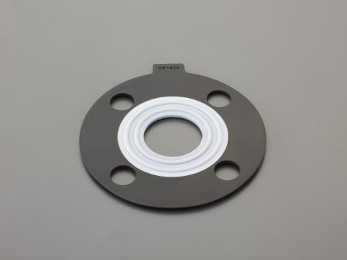仕様：●呼び径:20A●材質:エチレン・プロプレンゴム(EPDM)、フッ素樹脂(PTFE)●使用温度:-40°C~120°C●耐薬品性・防食性が必要なフランジ個所に適しています。●JIS10K●ボルト穴数:4商品画像に関する注意事項：●画像...