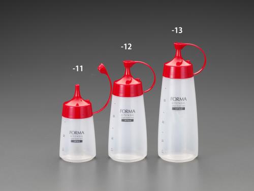 仕様：●メーカー:アスベル(ASVEL)●商品名:フォルマ●容量:400ml●サイズ:82(W)×68(D)×194(H)mm●材質:ポリエチレン●キャップ止め付●目盛り付き●目盛単位:50ml●注ぎ口の小さな細口タイプ商品画像に関する注意...