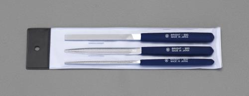 仕様：●仕様:3本組(平・半丸・丸)●全長:200mm●刃長:110mm●粗さ:細目●材質:SKS-8(合金工具鋼)●やすりの表面をクロムコーティングして通常品より硬度を高めているので、硬質材の切削に最適です。また、切削粉の剥離性にも優れて...