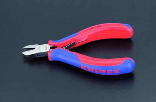 仕様：●メーカー:KNIPEX(クニペックス)●型番:7722115●オーバル●全長:115mm●ハンドル:コンフォート●仕上げ:鏡面磨き●刃硬度:HRC62●バネ付●切断能力(mm):軟線:0.3~1.3、中硬線:1.0●刃形状:直刃商品...