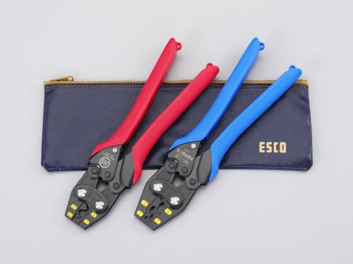 仕様：●メーカー:ESCOオリジナル●〈セット内容〉:2本組●裸端子用:圧着範囲:1.25・2.0・5.5・8.0mm2全長:235mmJIS適合品●絶縁閉端接続子用:圧着範囲:CE-1・-2・-5・-8全長:244mm●裸端子・絶縁閉端接...