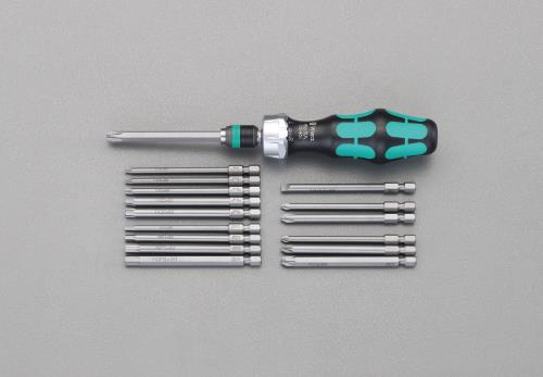 仕様：●メーカー:Wera●型番:051040●17点セット●◆ビット・六角シャンク:1/4”・全長:89mm・(+)ビット:#1・#2・#3・(-)ビット:1.0×5.5mm・Hex-Plusビット:3・4・5・6mm・トルクスビット(イ...