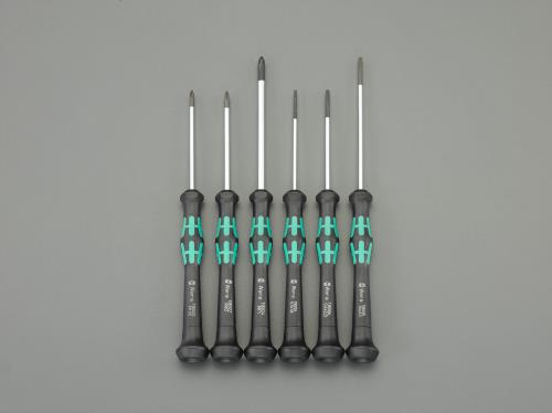 仕様：●メーカー:Wera●型番:※ESCOオリジナルセット品●:7点セット・EA550MC-1.8 1.8x0.30x60mm 精密ドライバー(-) ・EA550MC-2 2.0x0.40x60mm 精密ドライバー(-) ・EA550MC...