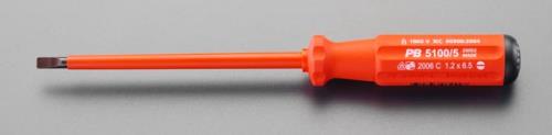 仕様：●メーカー:PBSWISSTOOLS●型番:PB5100.0-80/2.5●1000V絶縁●先端:04×2.5mm●軸径:3mm●軸長:80mm●グリップエンドはドライバーの先端形状ごとに色分けし、シンボルマークとサイズを表示していま...
