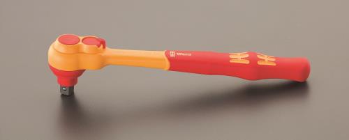 仕様：●メーカー:Wera●型番:004966●商品名:8007B●差込角:3/8”●ギア数:80歯●全長(mm):222●絶縁試験:VDE1000V(EN60900)●1000V絶縁●ロック式●左右切替式商品画像に関する注意事項：●画像に...