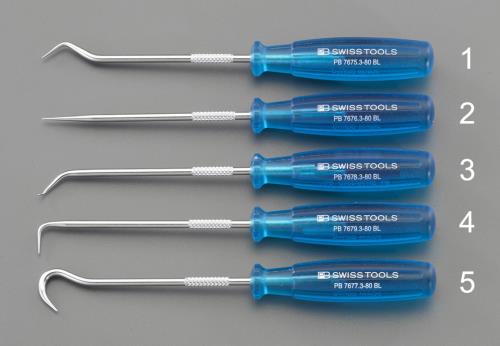 仕様：●メーカー:PBSWISSTOOLS●型番:PB7678●材質:特殊スチール●軸径:3mm●全長:150mm●軸長:80mm●角度:125°●エンジン、トランスミッション、ブレーキ、エアコンでのシーリングやOリングの脱着作業に最適です...