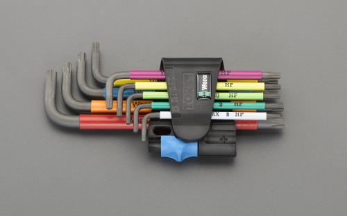 仕様：●メーカー:Wera●型番:024179●商品名:967/9●〈セット内容〉:9本組●ホールド仕様付。先端がビス類をしっかりホールドして脱落を防ぐ形状です。●サイズ:T8・T9・T10・T15・T20T25・T27・T30・T40●軸...