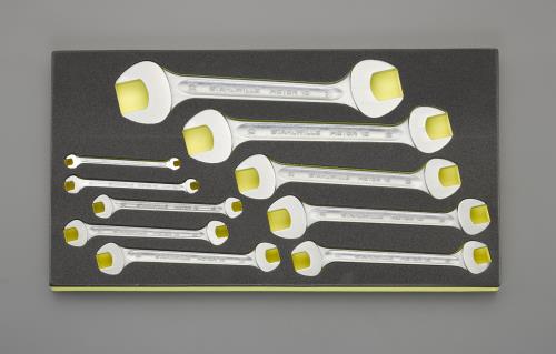 仕様：●メーカー:STAHLWILLE(スタビレー)●型番:TCS WT 10/10,6-32 MM●〈セット内容〉:10点●トレーサイズ:460×250×30(H)mm●材質:クロム合金鋼●サイズ(mm):6×7、8×9、10×11、12...