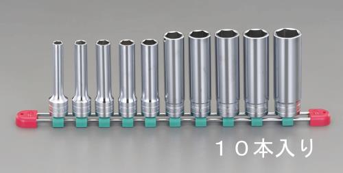 仕様：●メーカー:京都機械工具(KTC)●型番:TB4L10E●差込角:1/2”●ソケット(6角):8・10・12・13・14・17・19・21・22・24mm●10点セット●外径:12~32.5mm●全長:90~100mm●ホルダー付●重...
