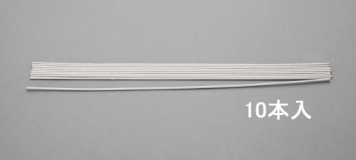 仕様：●材質:ステンレス(SUS304)●ワイヤー構成:7×7●長さ:200mm●線径:2mm●切断荷重:290kg●重量(1本あたり):3.4g●入数:10本●各種タグや標識の取付け等に便利です。商品画像に関する注意事項：●画像に数字等の...