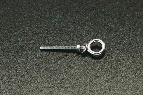 仕様：●材質:SUS304●ねじ径:M5●サイズ(mm):D:4.3、L:13、B:52●使用荷重:30kg●付属品:六角ナット(1個)、丸ワッシャー(1個)商品画像に関する注意事項：●※サイズ詳細は、エスコ寸法図を参照下さい。●画像に数字...