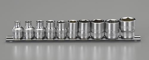 仕様：●メーカー:SATA●型番:※ESCOオリジナルセット品●:10本組み●差込角:3/8”●全長:25~28mm●対辺(mm):6・7・8・10・11・12・14・16・17・19商品画像に関する注意事項：●画像に数字等の情報が入ってい...