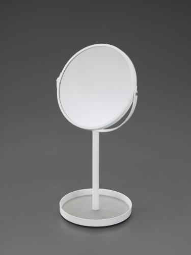 仕様：●メーカー:山崎実業●型番:2819●鏡サイズ:φ150mm●枠サイズ:175×140×330(H)mm●材質:鏡:2mm厚ガラス(平、拡大鏡)マット:フェルト本体:スチール(粉耐塗装)●重量:500g●シリーズ:tower(タワー)...