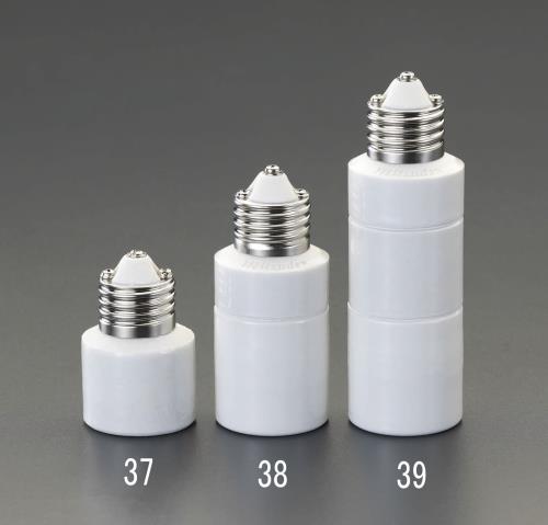 仕様：●用途:口金E26から口金E26の延長用アダプター●延長数値:約35mm●材質:磁器製●口金がソケットに届かない場合等にご利用下さい。●磁器製(セト製)で熱に強く、メッキ加工済みでサビにも強いのが特徴です。商品画像に関する注意事項：●...