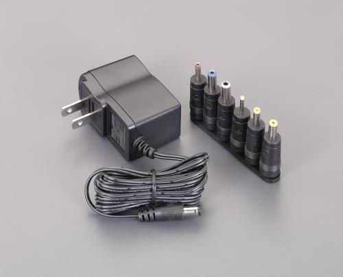 仕様：●メーカー:朝日電器(ELPA)●型番:ACD-090S●定格入力:AC100V(50/60Hz)●定格出力:DC9V/1000mA●コード長:1.8m●極性:センタープラス●サイズ:55×25×38mm●交換プラグサイズ:外径:3....
