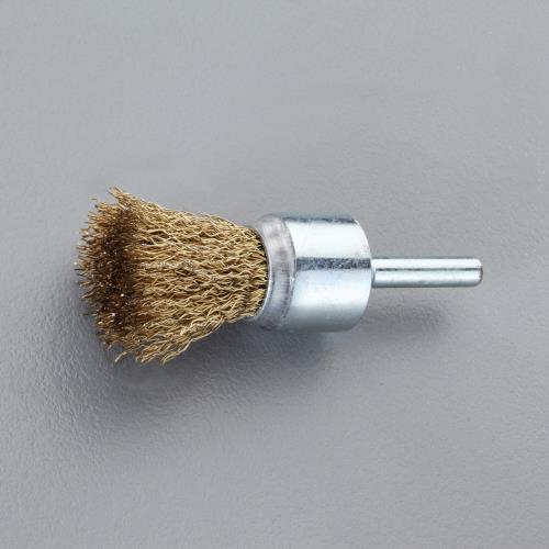 仕様：●材質:鉄(真鍮メッキ)●最大回転数:20000rpm●外径:22mm●軸径:6mm●毛丈:25mm●全長:75mm●線径:0.3mm●重量:54g商品画像に関する注意事項：●画像に数字等の情報が入っている場合は、　品番末尾が対象商品...