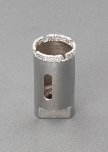 仕様：●サイズ(刃先外径):35mm●有効長:42mm●適用アーバー:EA823L-5A●刃先内径:30mm●全長:54mm●電着範囲(幅):3mm●砥粒:ダイヤモンドD427(#40/50)●用途:大理石・磁器タイル・強化プラスチック等に...