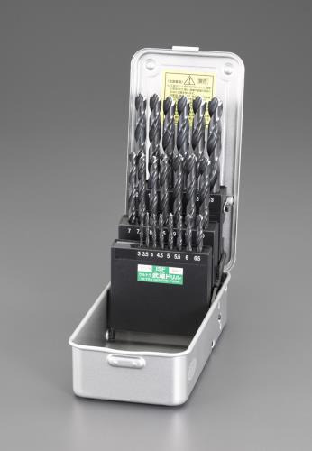 仕様：●サイズ:3.0~13.0mmまで(0.5mmとび)●対応被削材:構造用鋼、低炭素鋼、高炭素鋼、合金鋼、ステンレス、鋳鉄、ダクタイル鋳鉄、アルミニウム合金、銅合金●材質:HSS(ハイス)●表面処理:酸化処理(ホモ処理)●入数:21本●...