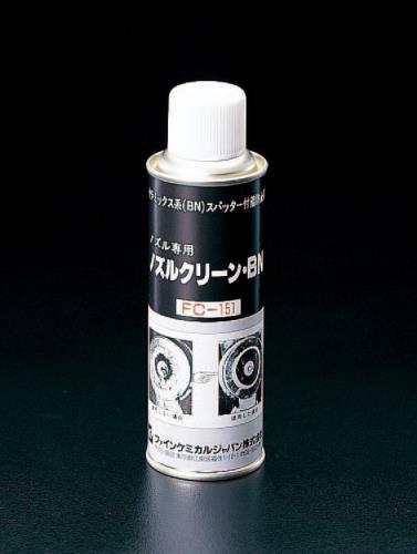 仕様：●メーカー:ファインケミカルジャパン●型番:FC-151●商品名:ノズルクリーン・BN●熔接用トーチのノズルにスパッターが付着するのを防ぐセラミックス(BN)を主成分とした離型剤です。●乾性タイプのBN皮膜を作りますので離型効果に優れ...