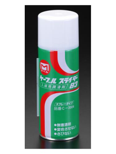 仕様：●メーカー:マーベル(MARVEL)●型番:C-3004●商品名:ケーブルスライダー●容量:420ml●ケーブルと電線管の摩擦を軽減し、なめらか入線!●電線管の防錆、電線の被膜保護に役に立つ●高濃度シリコーンオイル使用●無溶剤タイプで...