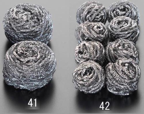仕様：●サイズ:60×70×35mm●重量:約30g(1個当たり)●入数:2個●材質:ステンレス(18-0)●サビに強く衛生的●鍋、フライパン等のガンコな汚れや五徳にこびりついた頑固な油汚れに最適●傷が付きやすいものや、傷が付くと困るものに...